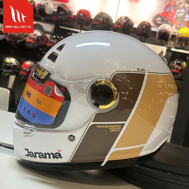 MT HELMETS Мотошлем, цвет: светло-коричневый, размер: XL