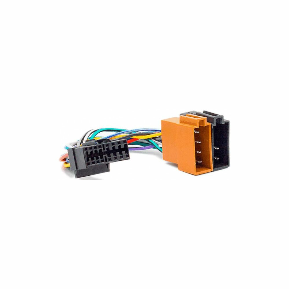 Переходник 16 pin для подключения автомагнитолы Sony, JVC (выбор модели) к ISO разъему, разъём 16 пин магнитолы, евроразъём, еврофишка, кабель акустический
