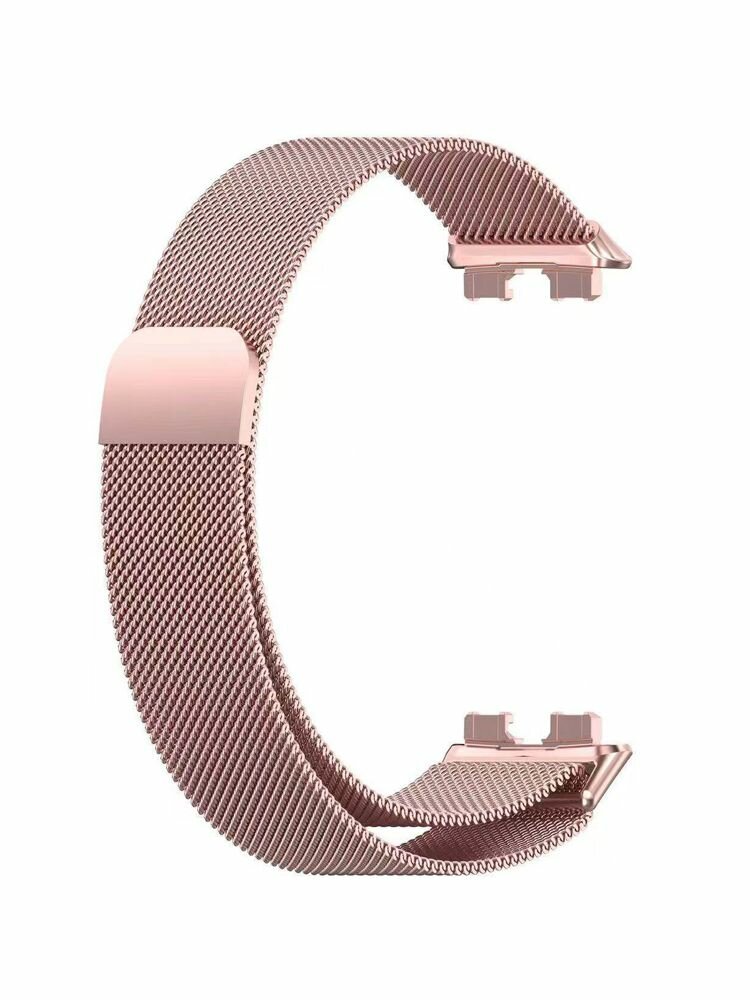 Металлический ремешок Миланская сетка для Huawei Band 10/Band 9/Band 8, магнитный ремешок на липучке, заменяемый аксессуар для фитнес-браслета
