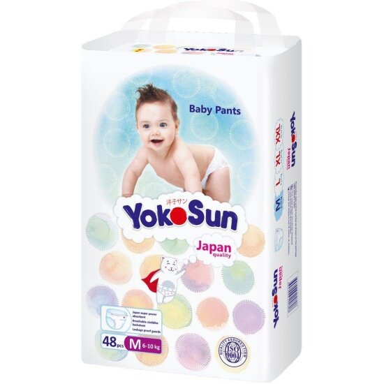 Подгузники-трусики Yokosun M (6-10 кг) 48 шт