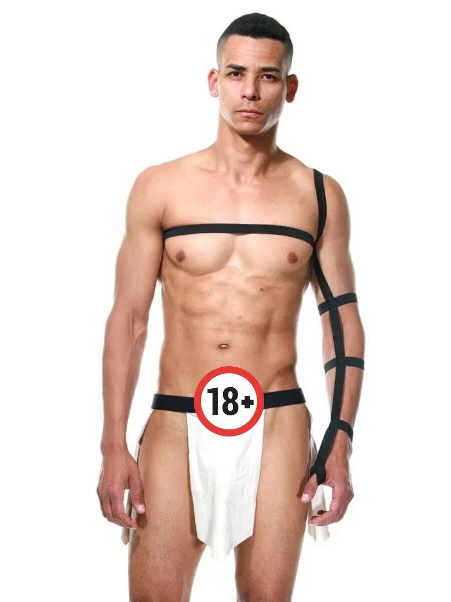 Мужской эротический костюм "Гладиатор" 2 в 1: портупея и юбка LaBlinque LB15366 L/XL (50-52)