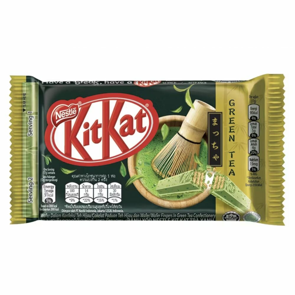 Батончик KitKat 4 Fingers Green Tea Зеленый чай, 35г