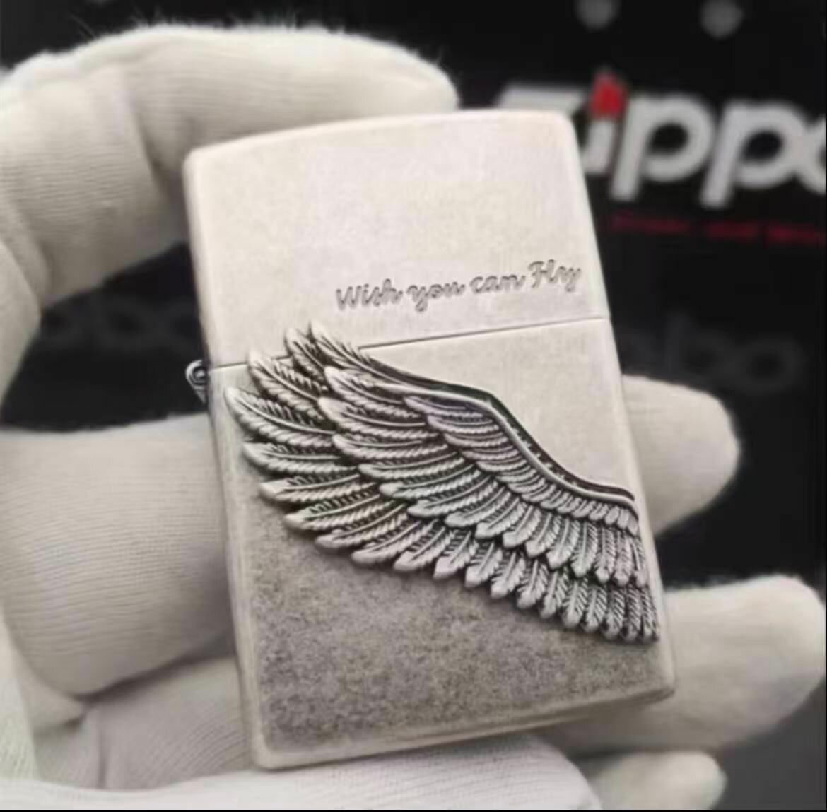 Zippo, Серия "Лети выше, старое серебро", пустая(без заправки)