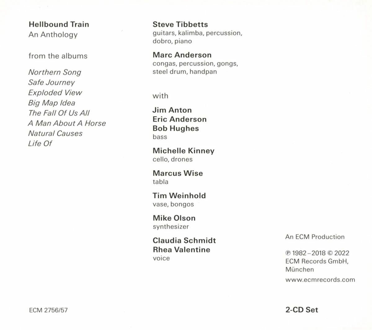 CD диск Steve Tibbetts - Hellbound Train: An Anthology (2CD) 2022, Digipack — фото 1