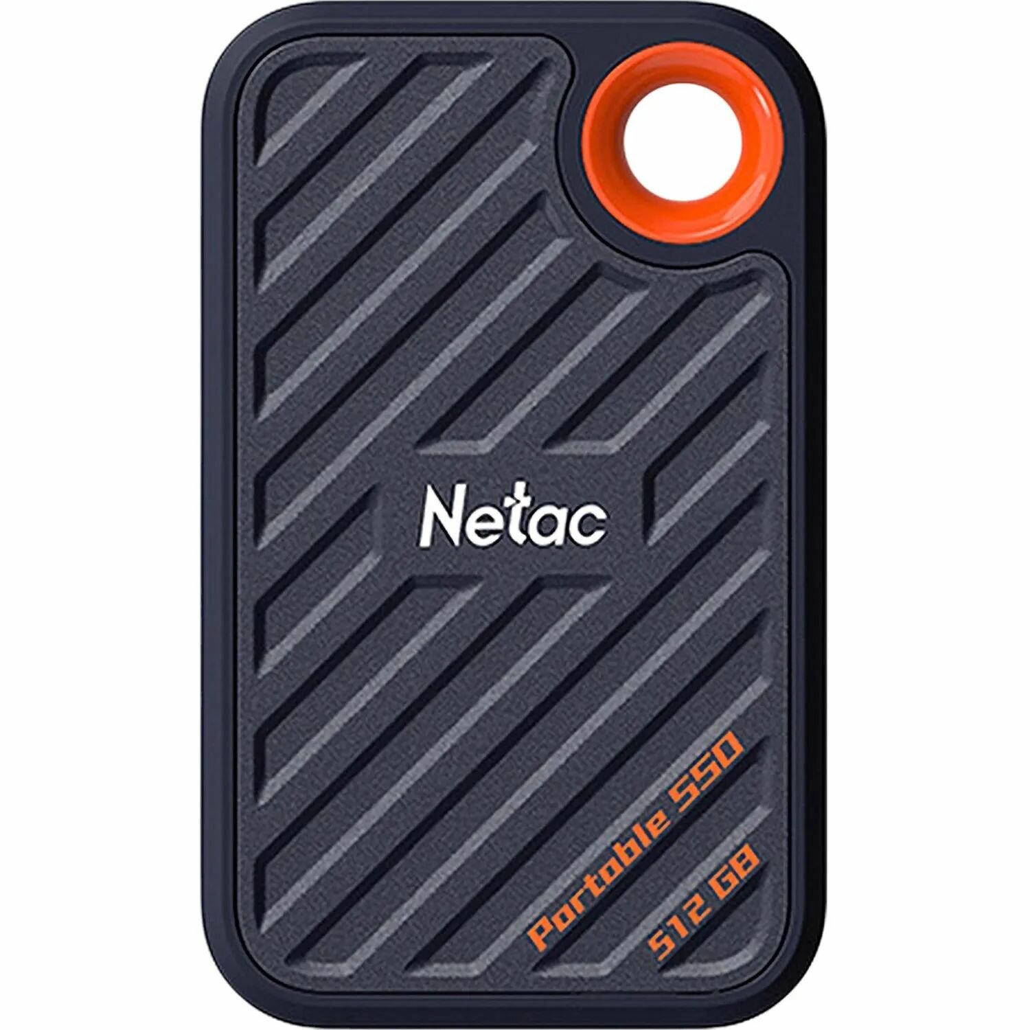 Портативный жесткий диск SSD Netac 512Gb/USB-C/EXT/Black (NT01ZX20-512G-32BL)