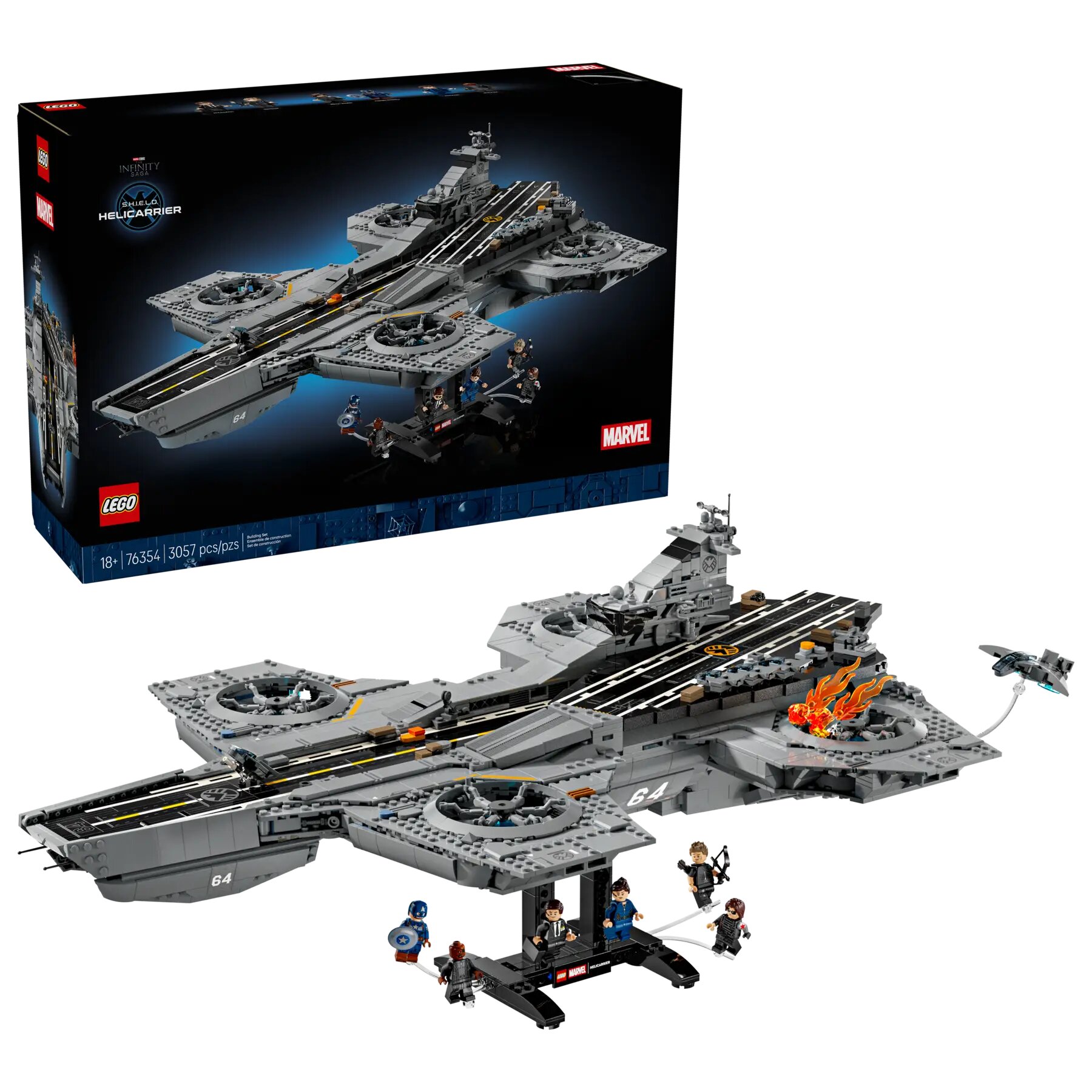 Конструктор LEGO Marvel Super Heroes 76354 S.H.I.E.L.D. Helicarrier Авианосец Щита: Геликарриер