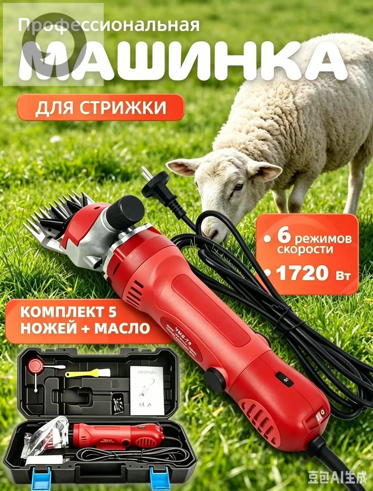 Электрическая машинка для стрижки овец