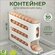 Полка для консервов самоскатывающаяся 33,5×18×7 см, пластиковый органайзер для б...