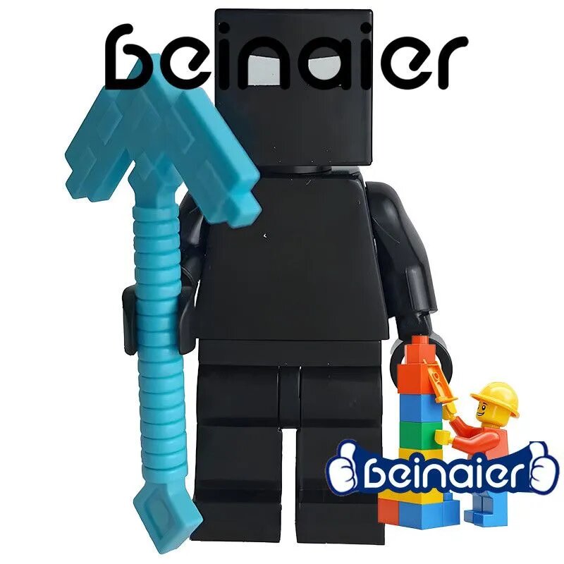 Конструктор Майнкрафт с человечками, совместимый с LEGO, для мальчиков и девочек