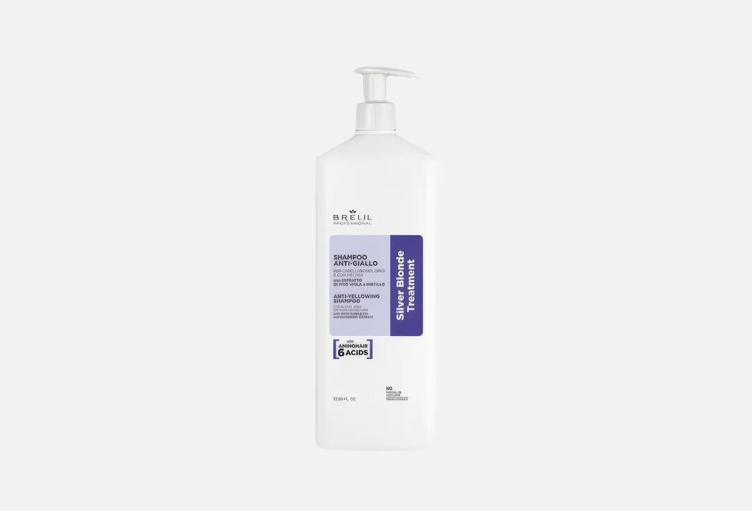 Brelil Anti-Yellowing Шампунь для мелированных и седых волос 1000 мл