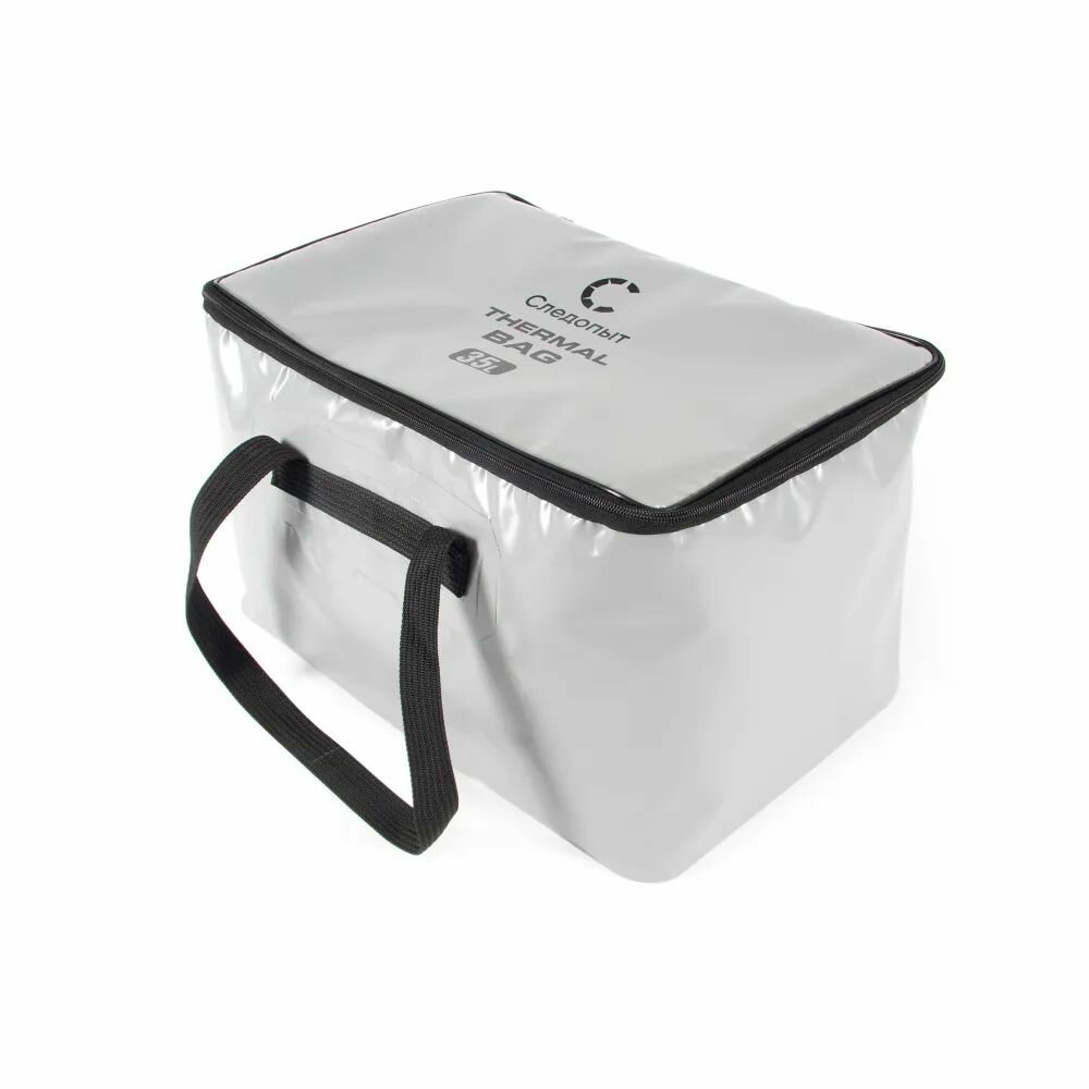 Сумка изотермическая ПВХ следопыт Thermal Bag, 45х28х28 см, 35 литров, серый