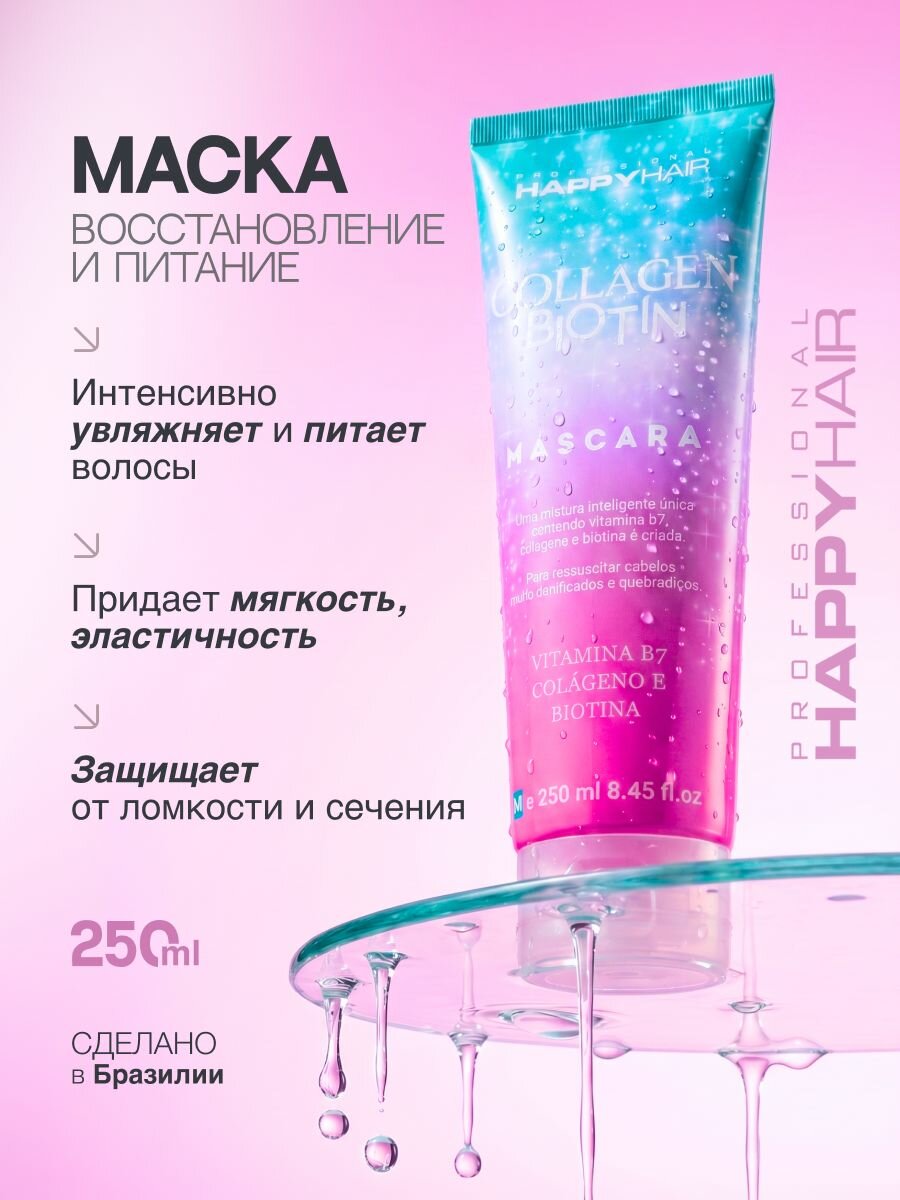 Happy Hair Collagen Biotin Маска для волос