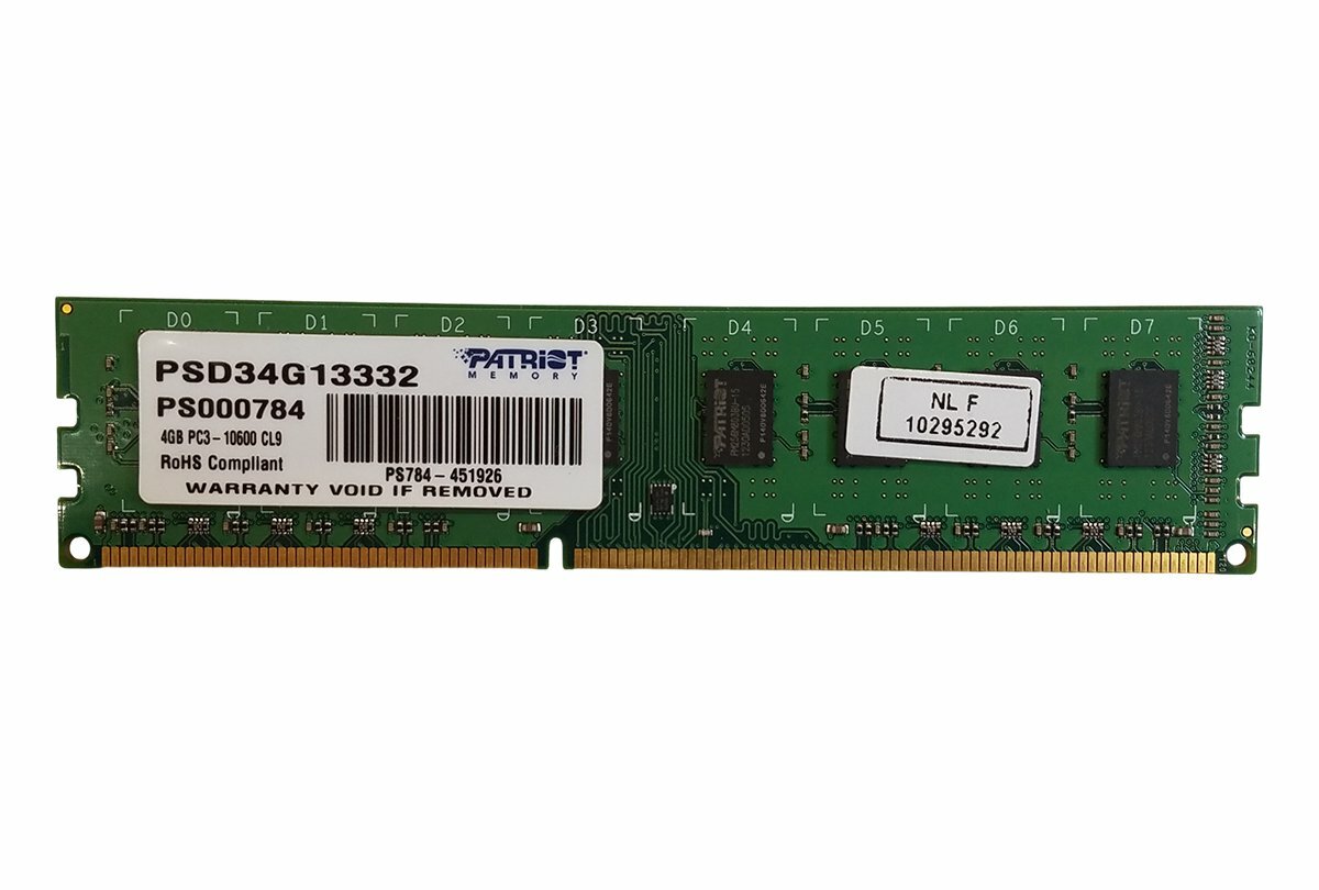 Оперативная память Patriot DDRIII 4Gb PS000784