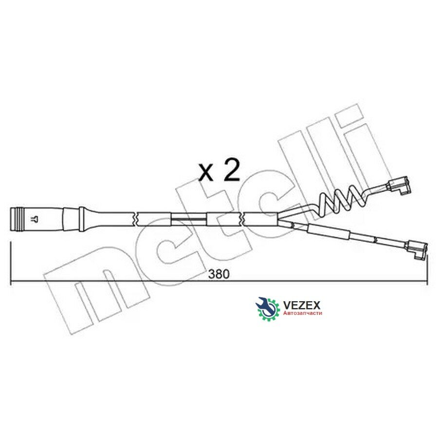 METELLI SU.175K Датчик износа тормозных колодок