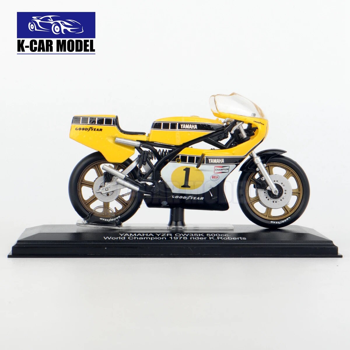Мотоцикл AJS E90 500cc, 1949, World Champion, 1/22, серебристый — фото 1