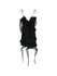 Платье Les Filles d'Eva Ruffled mini dress, размер 38, black/black