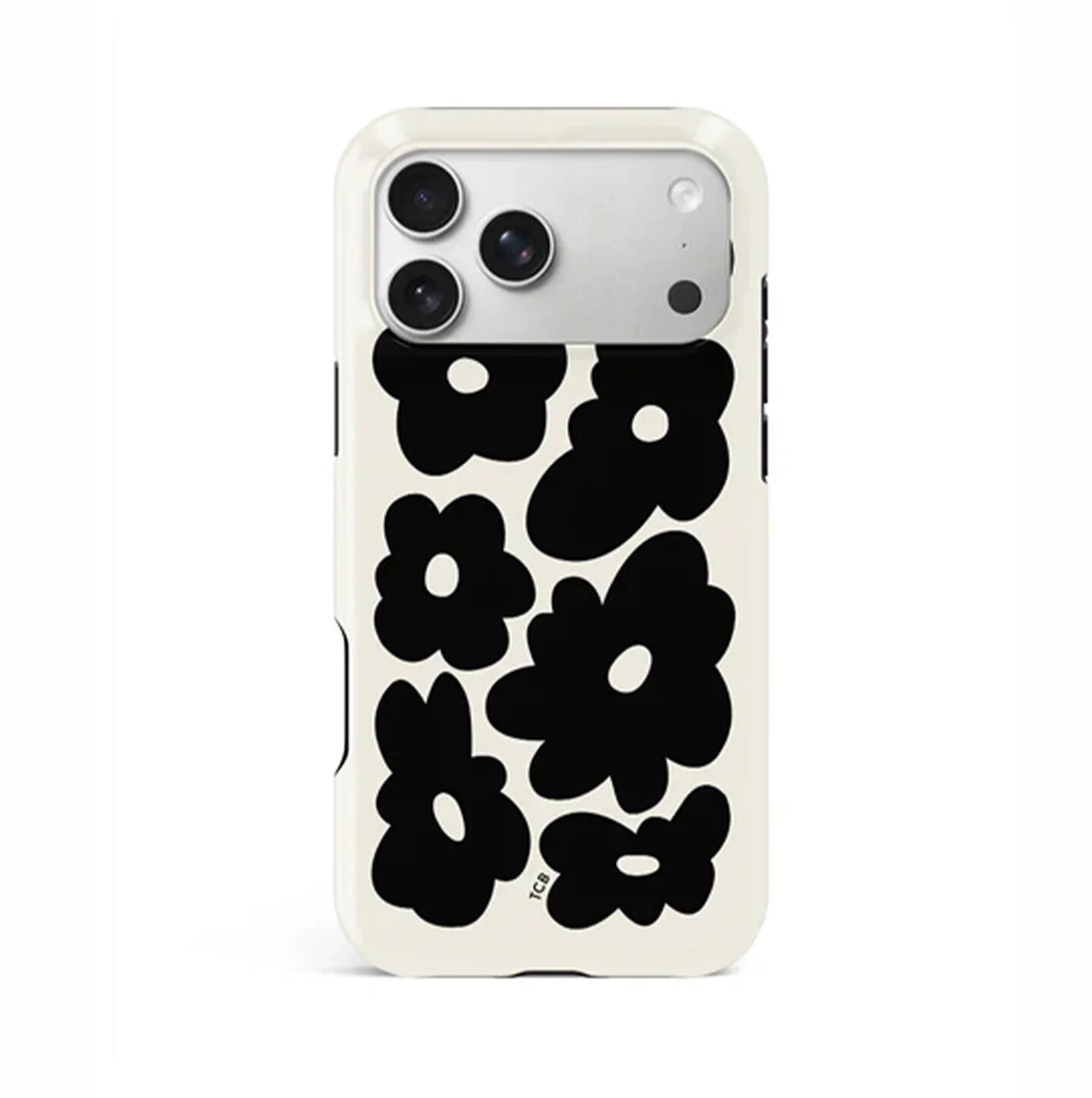 Чехол Clmj Swag с вишневым узором для iPhone 17, 17e, 16e, Черный, FLR-392HKX572A3, iPhone 15 ProMax