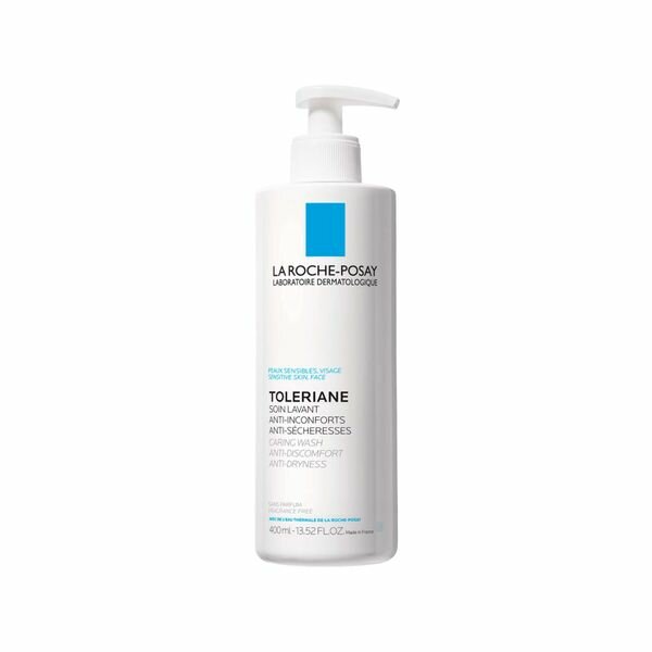 La Roche-Posay Toleriane Caring Wash Очищающий крем-гель для умывания лица с пантенолом, ниацинамидом и витамином Е, 400 мл