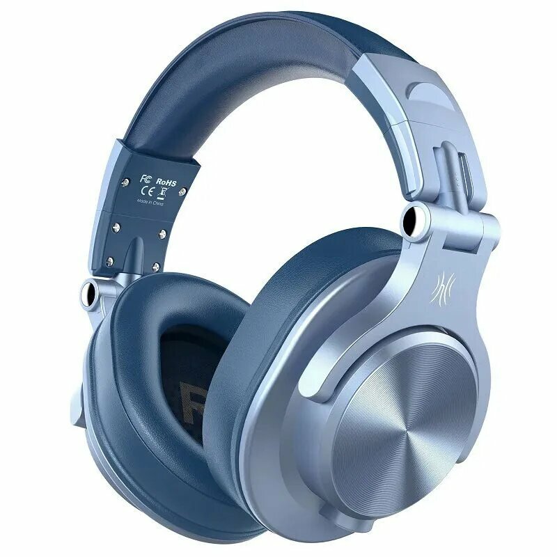 OneOdio Наушники с микрофоном, Bluetooth, 3.5 мм, 6.3 мм, голубой