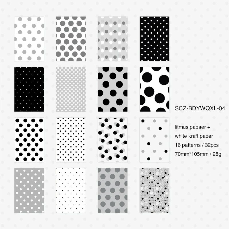 Бумага для скрапбукинга JIANWU Polka Dot Waltz Series SCZ-BDYWQXL-04