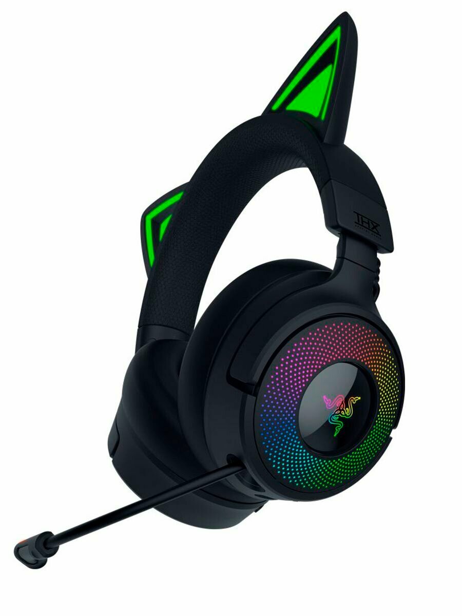 Razer Kraken Kitty V3 Pro - Black USB Type-C Игровые беспроводные наушники, с микрофоном, черные