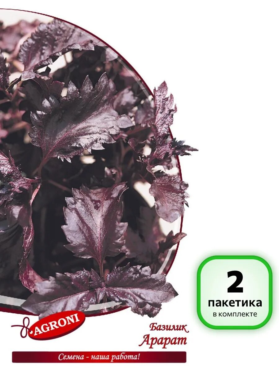 (2 шт.) - Семена Базилик Арарат (0,4г)