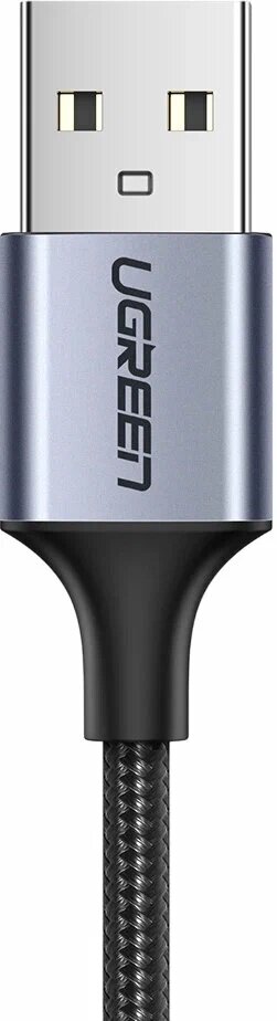 Кабель Ugreen US288 USB-A to USB-C 0.25м черный