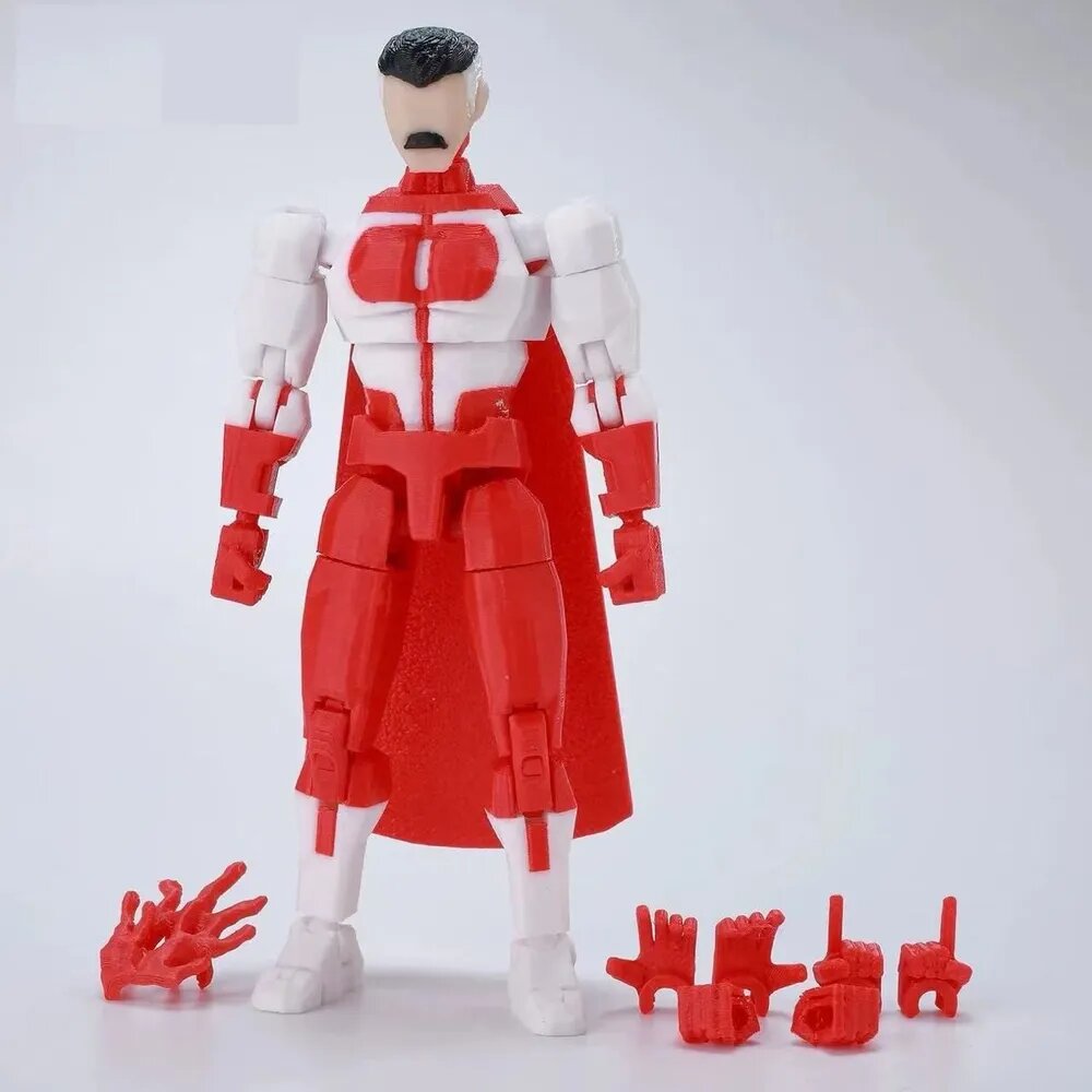 Фигурка Дарквинг из Неуязвимого( Invincible- Darkwing), 3D-печатная подвижная модель, подарок анимешнику и коллекционеру
