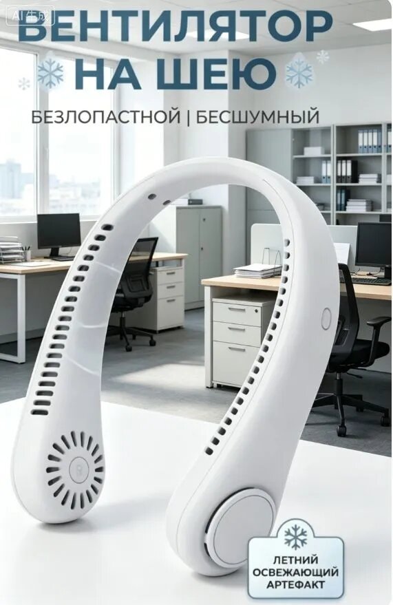 Портативный вентилятор Usb светодиодный цифровой дисплей, перезаряжаемый электрический вентилятор, персональный подвесной портативный спортивный мини-вентилятор на шею, белый