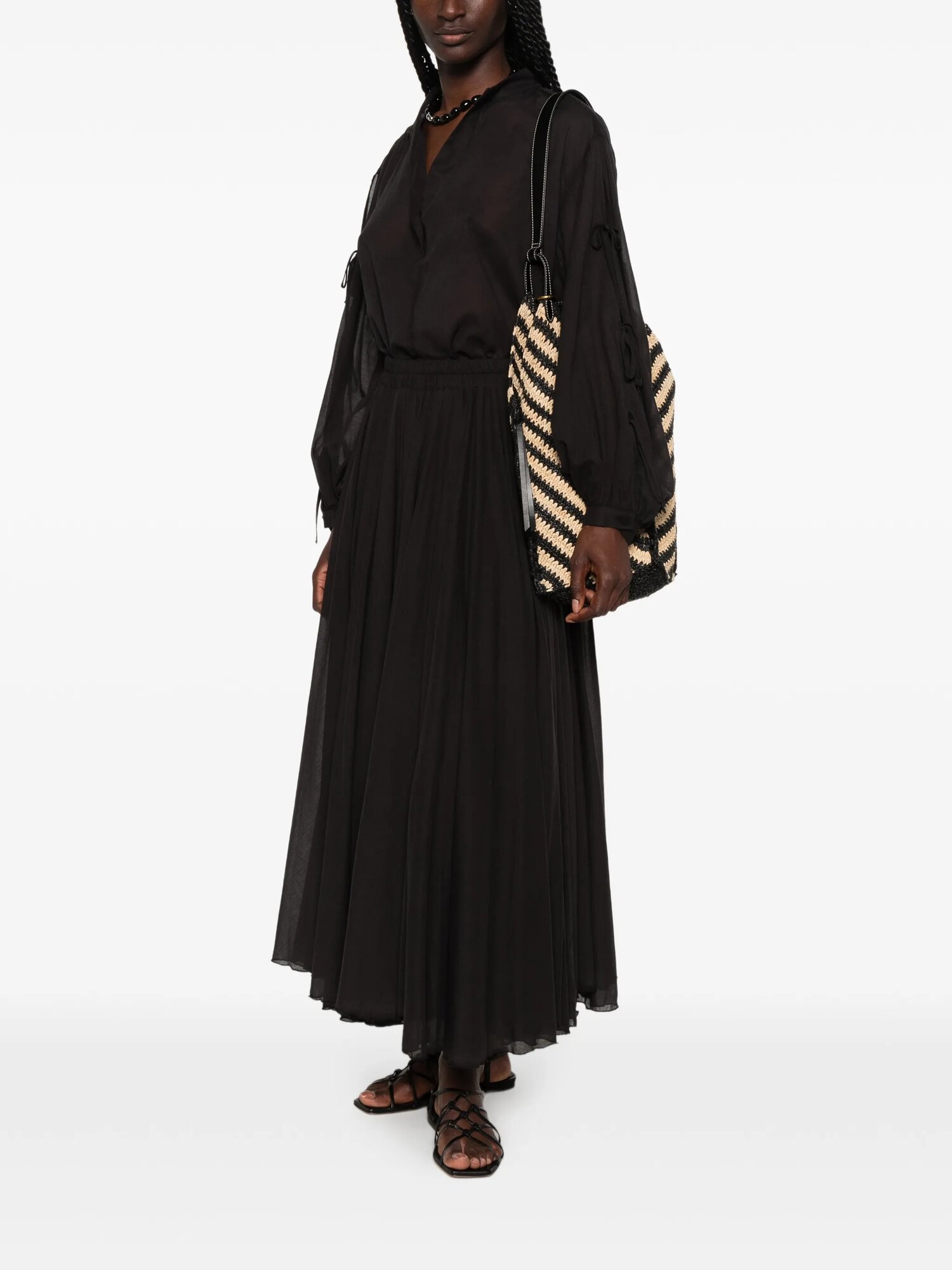Юбка Philia loft Pleated elasticated-waist midi skirt, размер 46 — фото 1