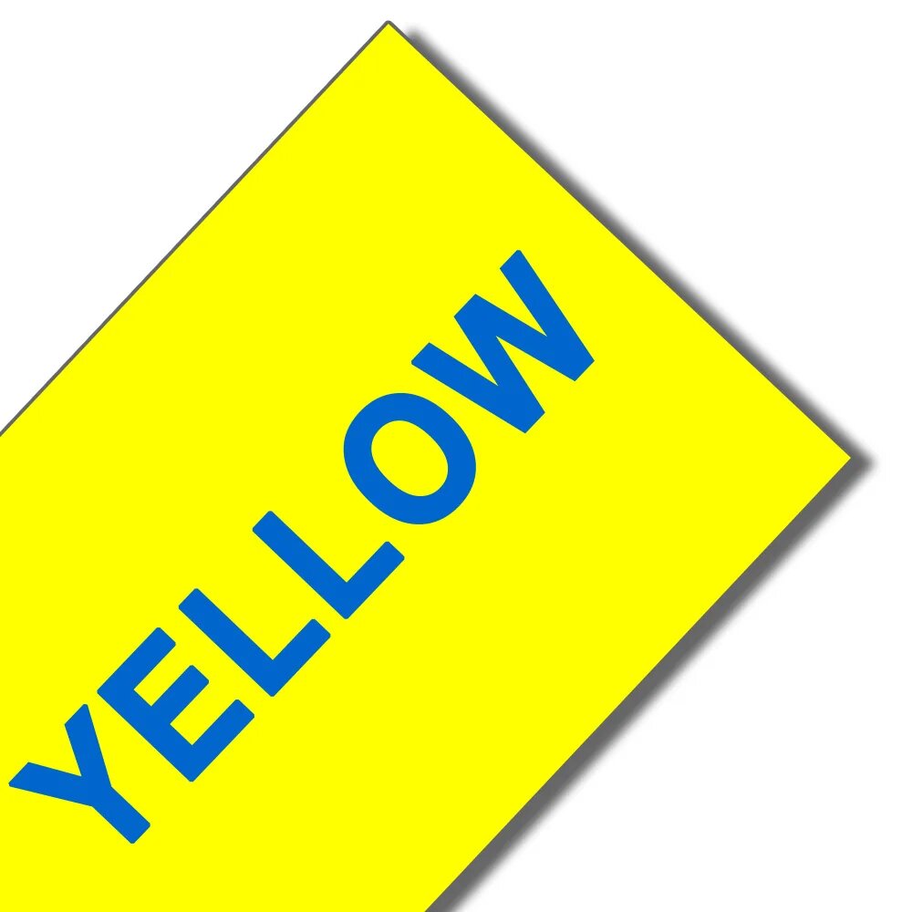 Лента для этикеток MarkField черная на прозрачном/черном на белом 6/9/12/18/24 Blue on Yellow, 24 мм