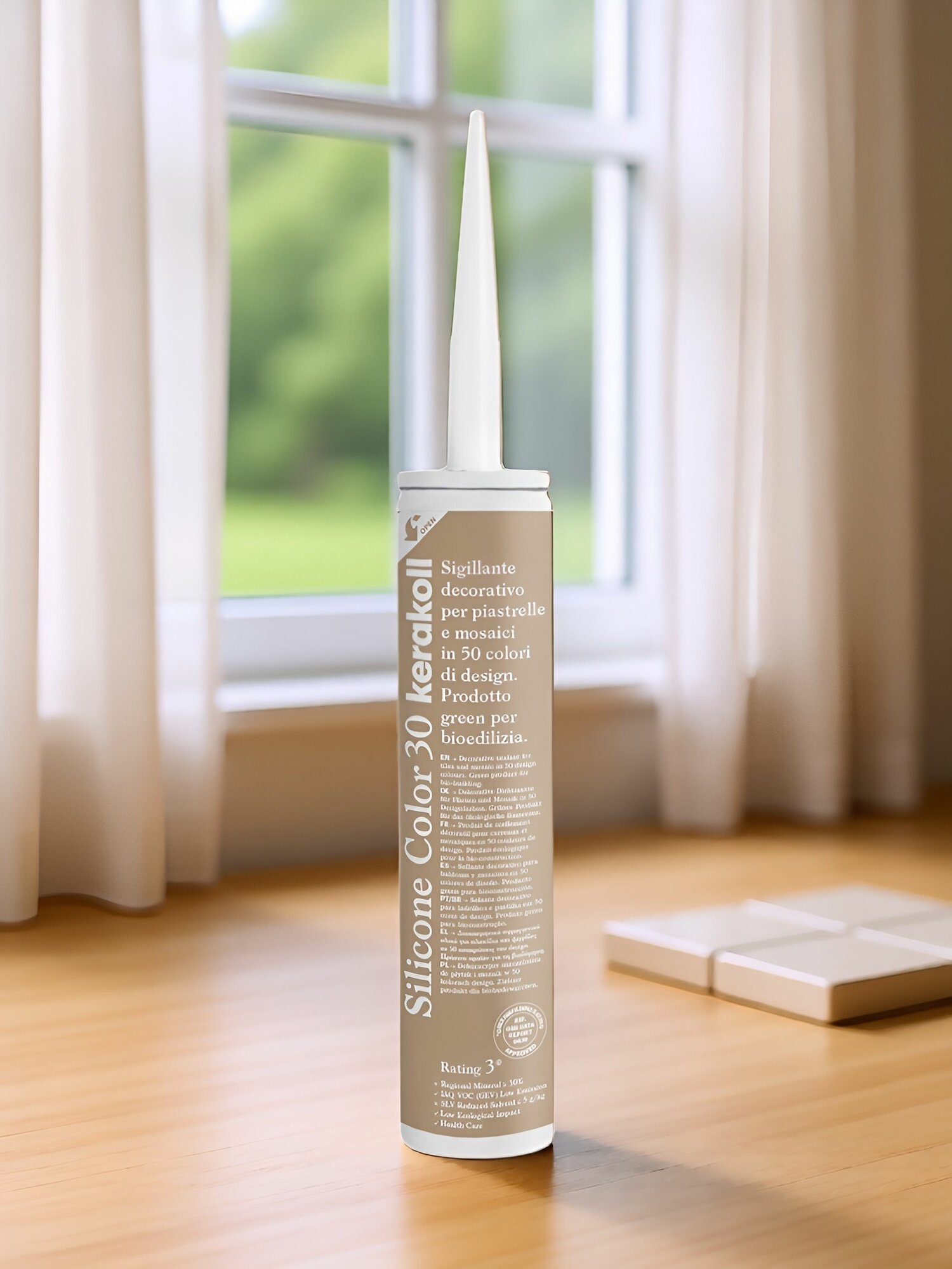 Декоративный клей-герметик Kerakoll Silicone Color № 30 Светло-Бежевый 310 мл