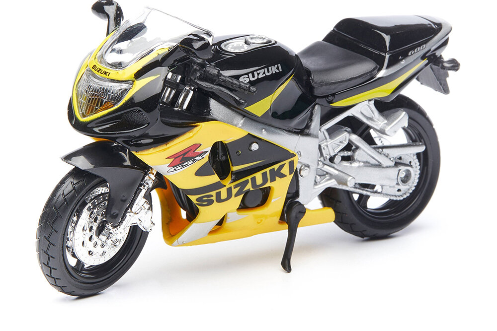 Модель коллекционная MAISTO Suzuki GSX-R600 / сузуки ГСИКС-Р600 черный/желтый (11.9 см)