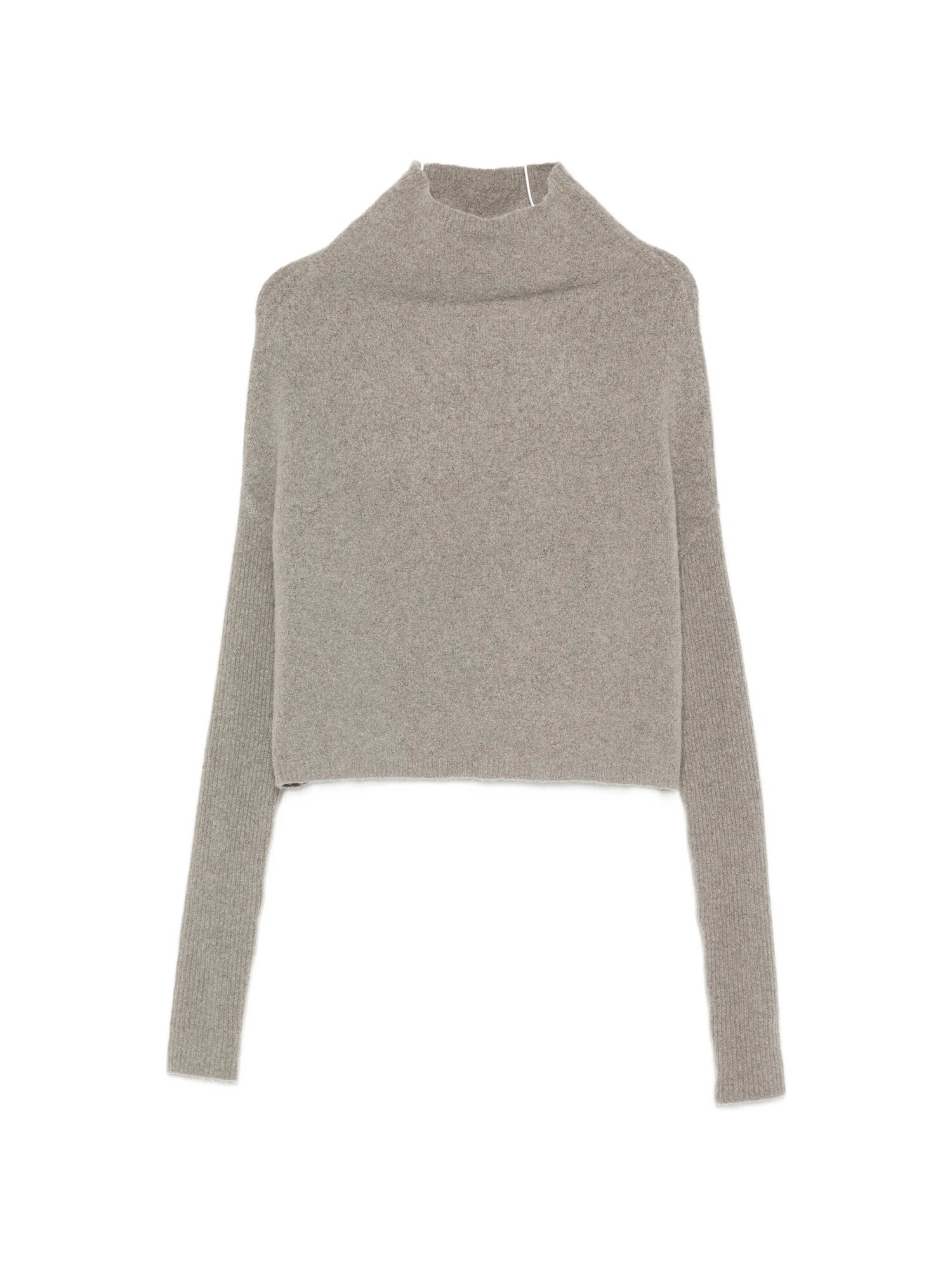 Свитер High-neck ribbed-sleeve sweater