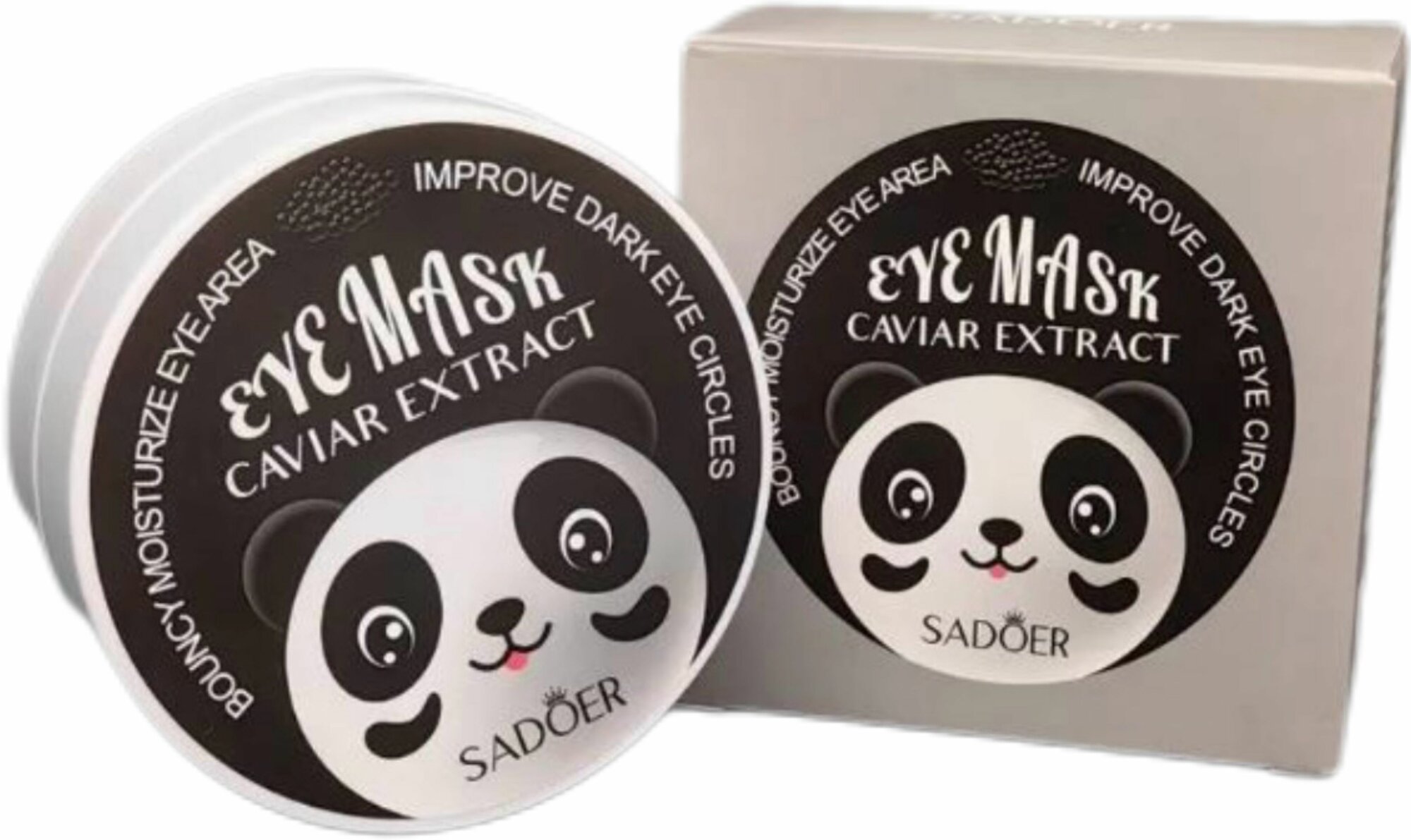 SADOER Патчи для глаз гидрогелевые с экстрактом черной икры, Caviar Extract Eye mask. 60 шт.