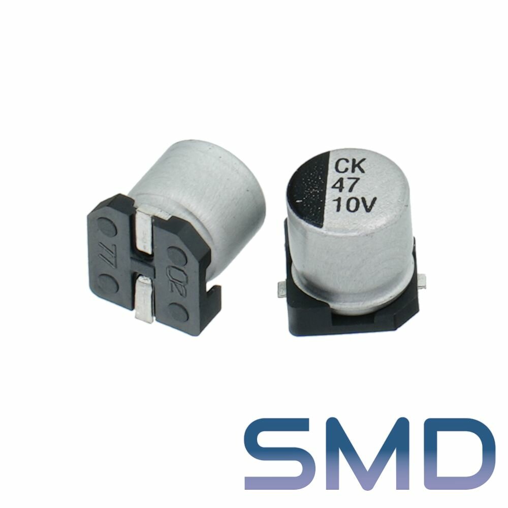 47мкФ 10В / SMD / 5x5,5 / 105 С / конденсатор электролитический (2шт)