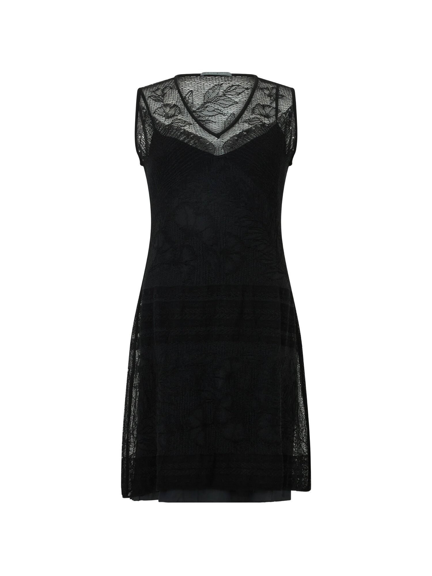 Платье Lace-panel sleeveless mini dress