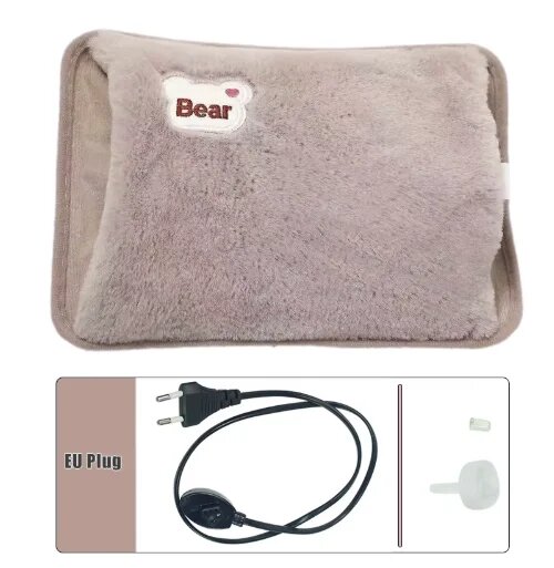 Электрическая грелка для рук Crolic Fur 220V Coffee Handwarmer