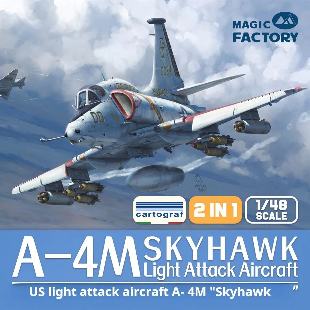 MAGIC FACTORY 5002 1/48 A-4M Skyhawk Легкий штурмовик Пластиковая Самолеты