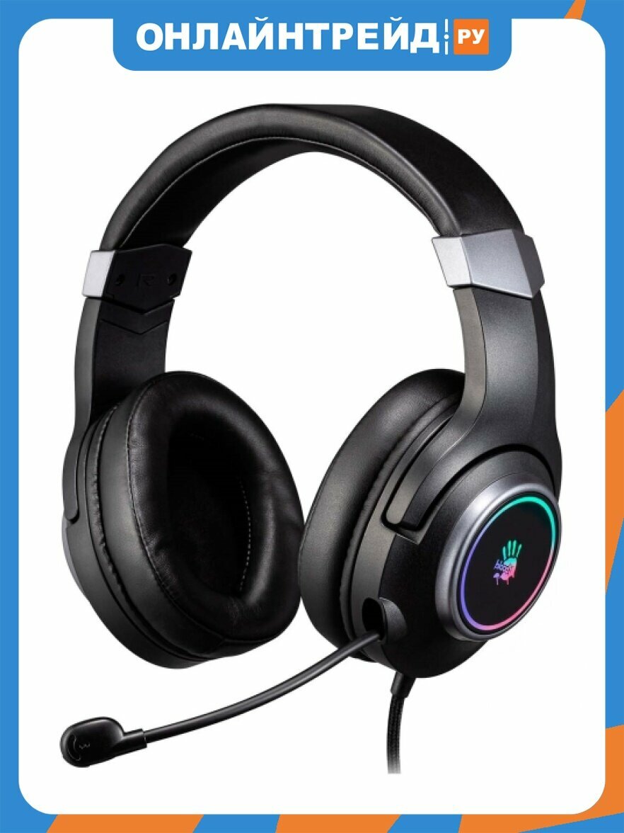 Игровые наушники A4TECH Bloody G350, проводные (USB), черный