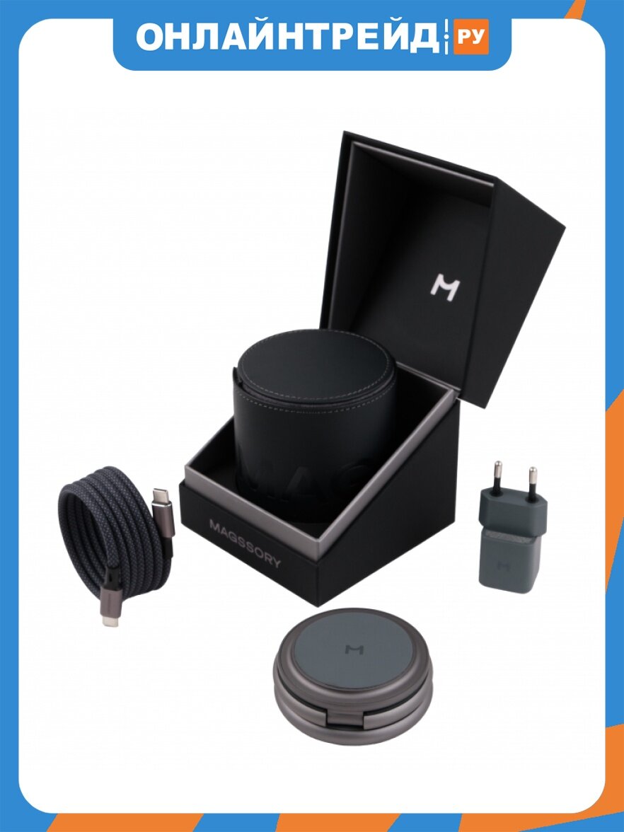 Беспроводное зарядное устройство Magssory Disc Signature Edition для Samsung, черный(WCH053M)