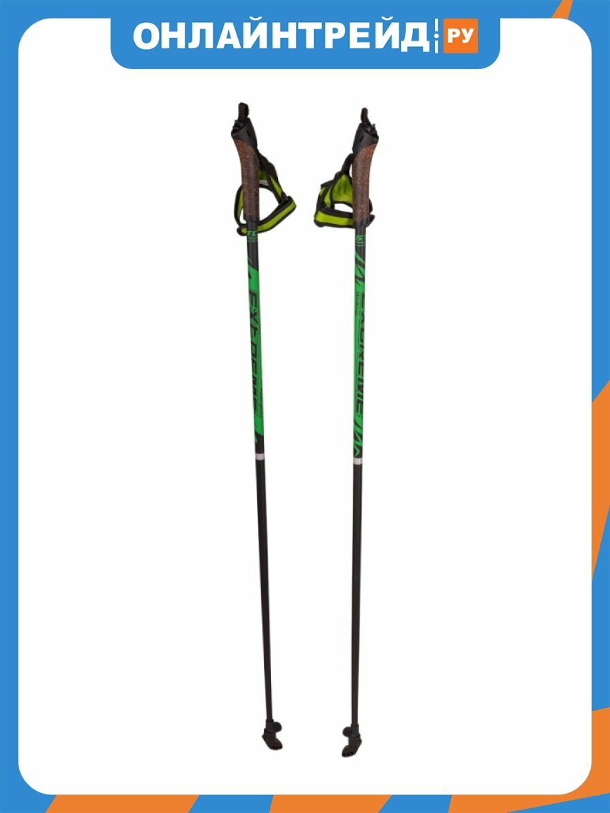 Палки для ходьбы Stc EXTREME GREEN 100% стекловолокно, 120 см