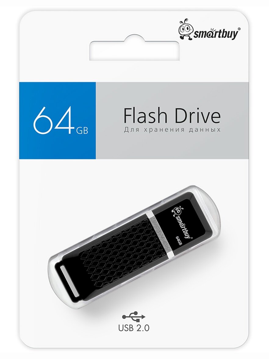 USB флешка Smartbuy 64Gb Quartz black USB 2.0