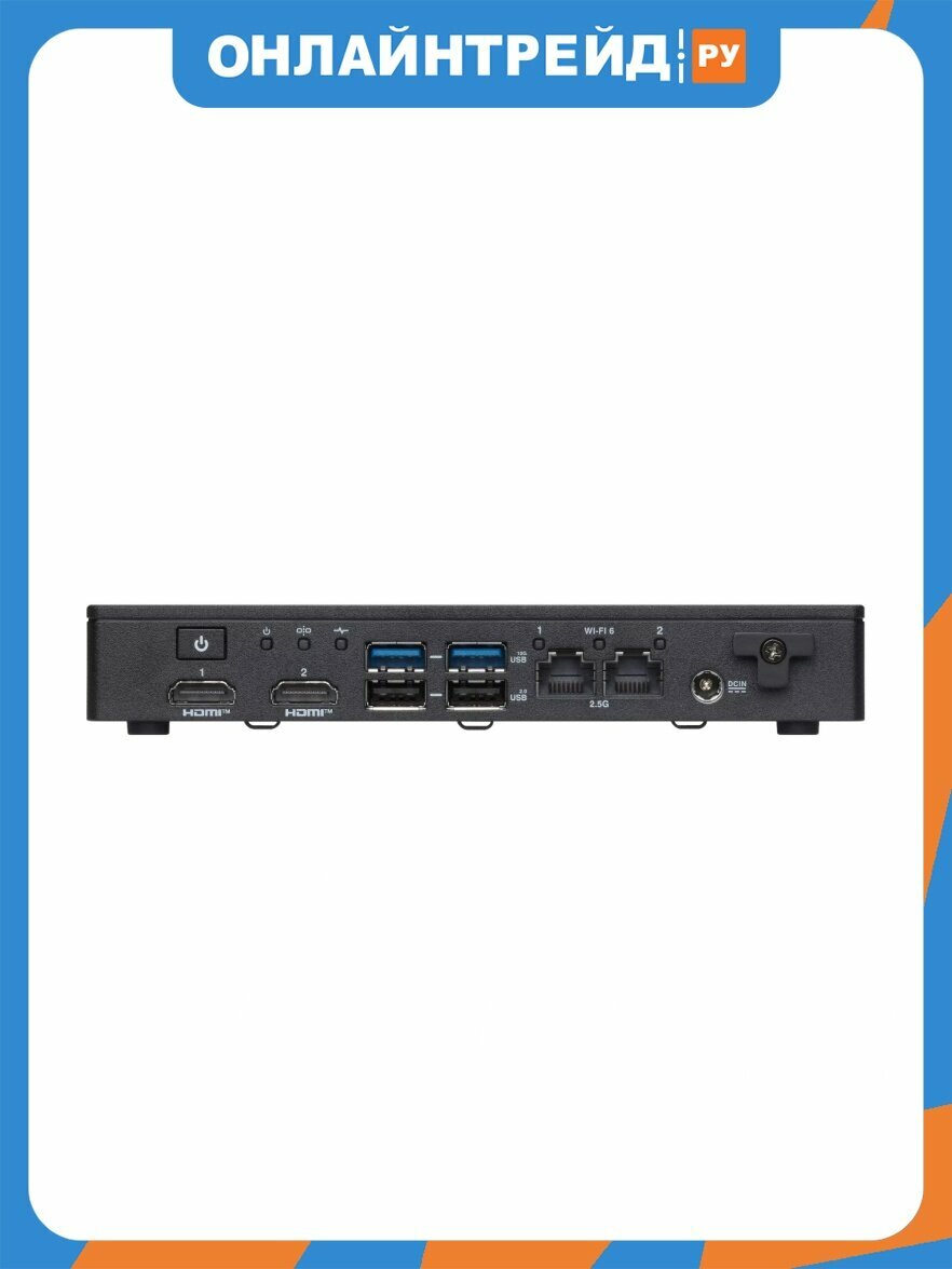 Платформа Asus NUC 13 (Intel N50 1ГГц, 1xDDR5-4800 SO-DIMM, eMMC 64Гб, 2xM.2 Drive, Intel UHD Graphics, noOS)