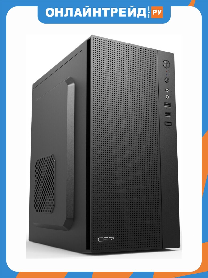 Корпус Cbr mATX Minitower MX08 без БП черный (PCC-MATX-MX08-WPSU)