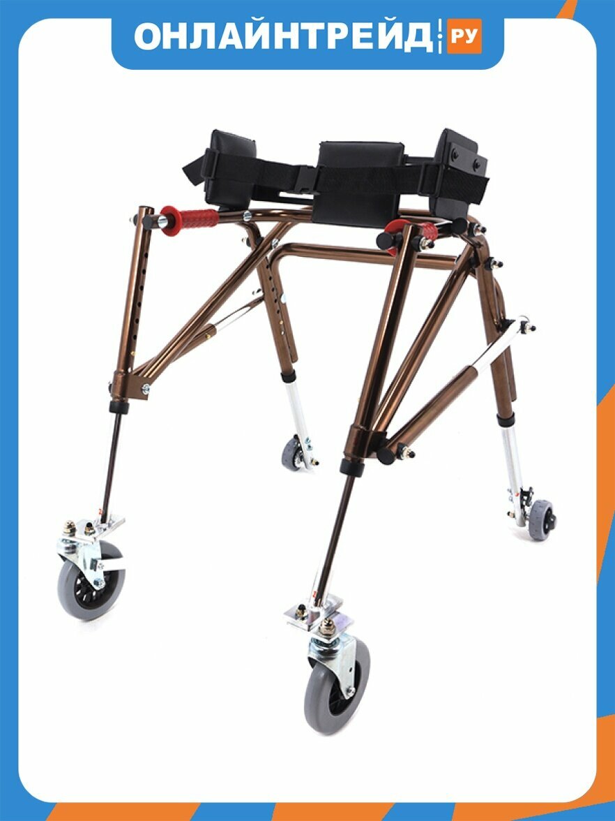 Опоры-ходунки Barry Ltd 10185 детские на колесах с ремнями, высота 47-64 см