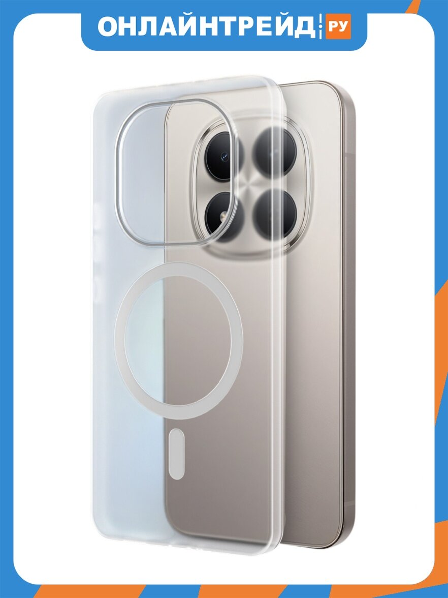 Чехол Borasco Ice MagnetCase для Xiaomi Redmi Note 15 Pro 5G, прозрачный