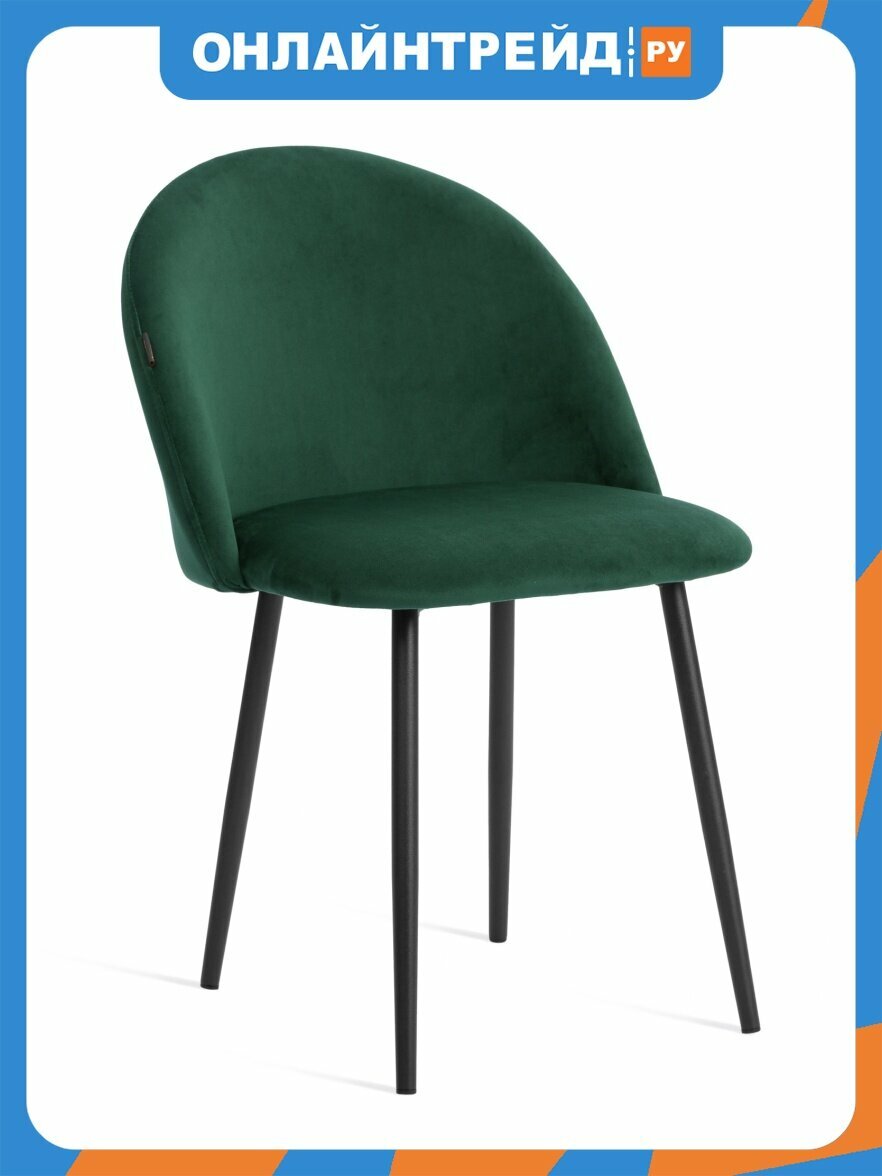 Стул обеденный Tetchair Мелоди/Melody (4шт. в упаковке) велюр, изумрудный