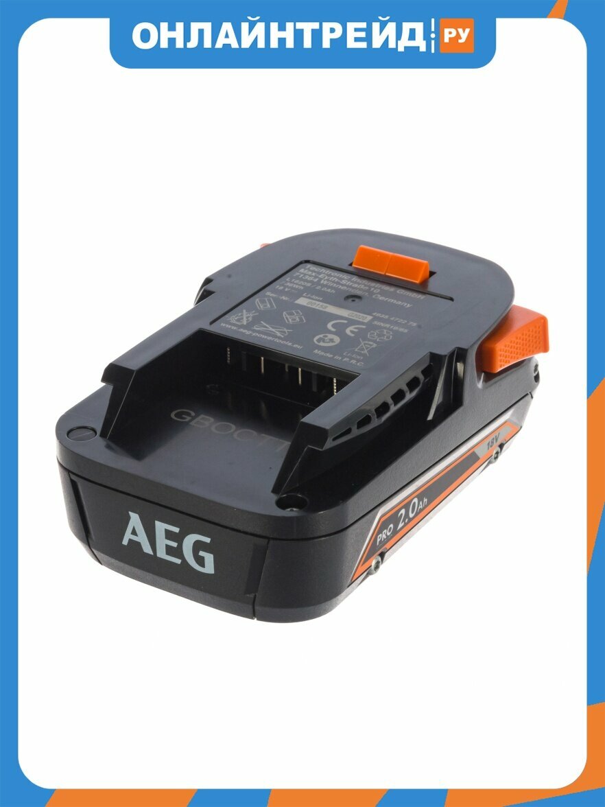 Аккумулятор Aeg L1820S (18 В, 2 A*ч, Li-ion) 4935472275