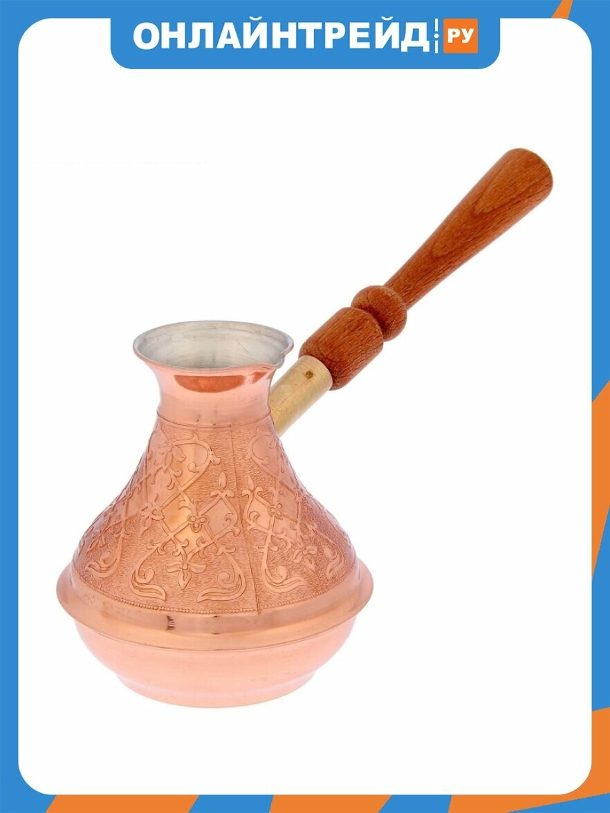 Турка Tima "Восточная красавица" медная, 0,4 л, съемная ручка (ВК-400c)